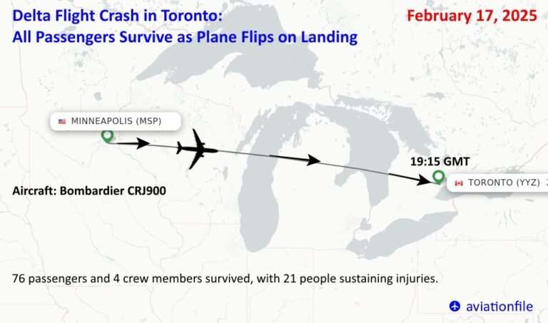 Delta Flight Crash in Toronto: All Passengers Survive as Plane Flips on ...